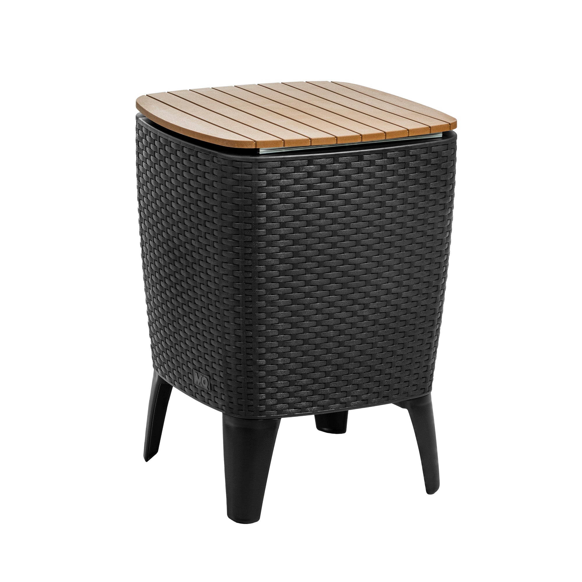 COOLER TABLE CAPRI NEGRO - TABACO | MAR DEL NORTE