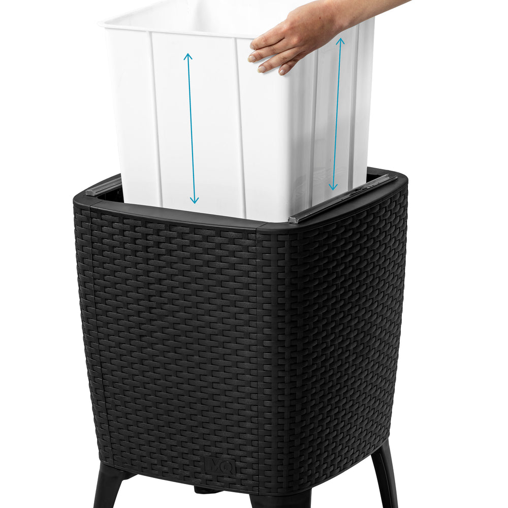 COOLER TABLE CAPRI NEGRO - TABACO | MAR DEL NORTE