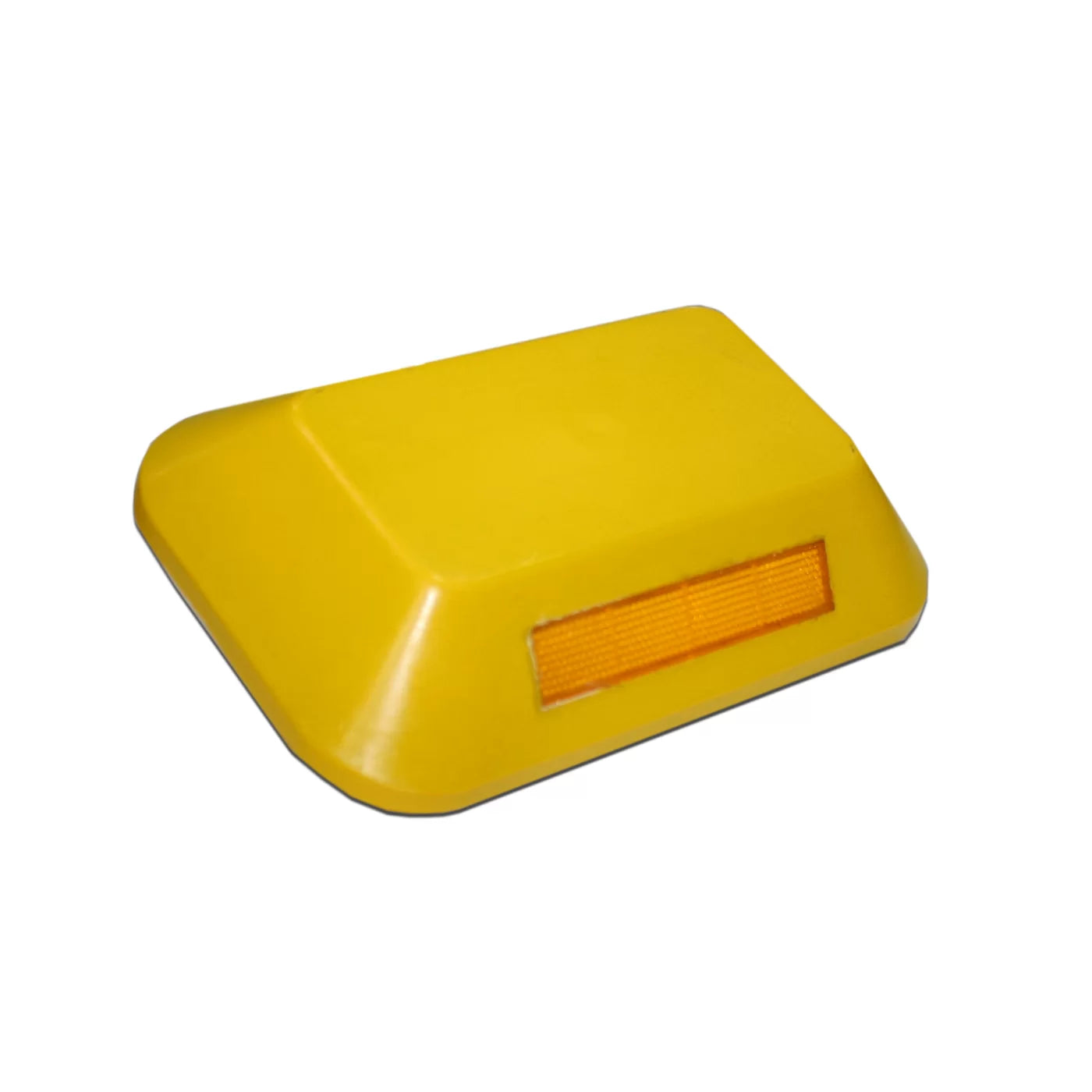 TACHON VIALIDAD AMARILLO 16x25x5 CM CON DOBLE REFELECTIVO SIN VASTAGO